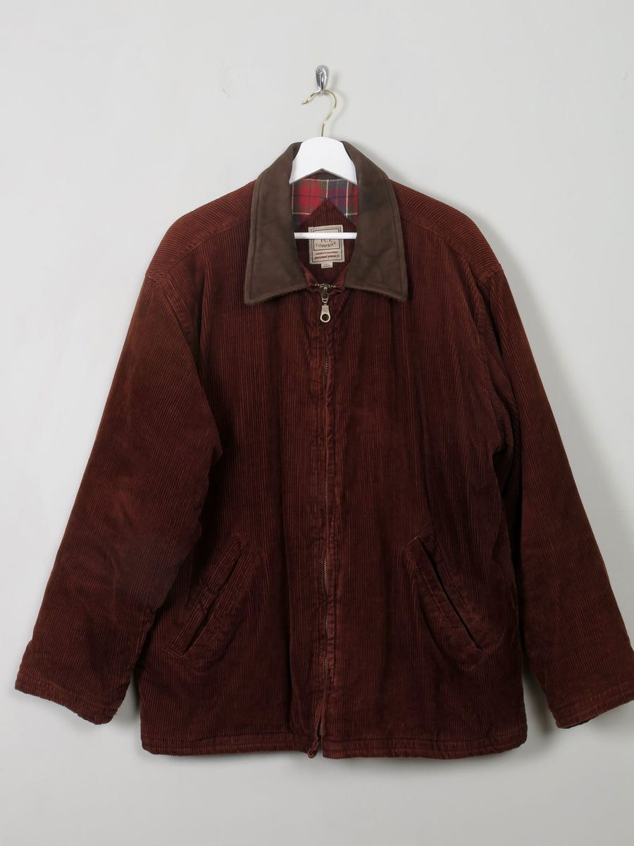 Men's Vintage Rust Corduroy Chore Jacket L